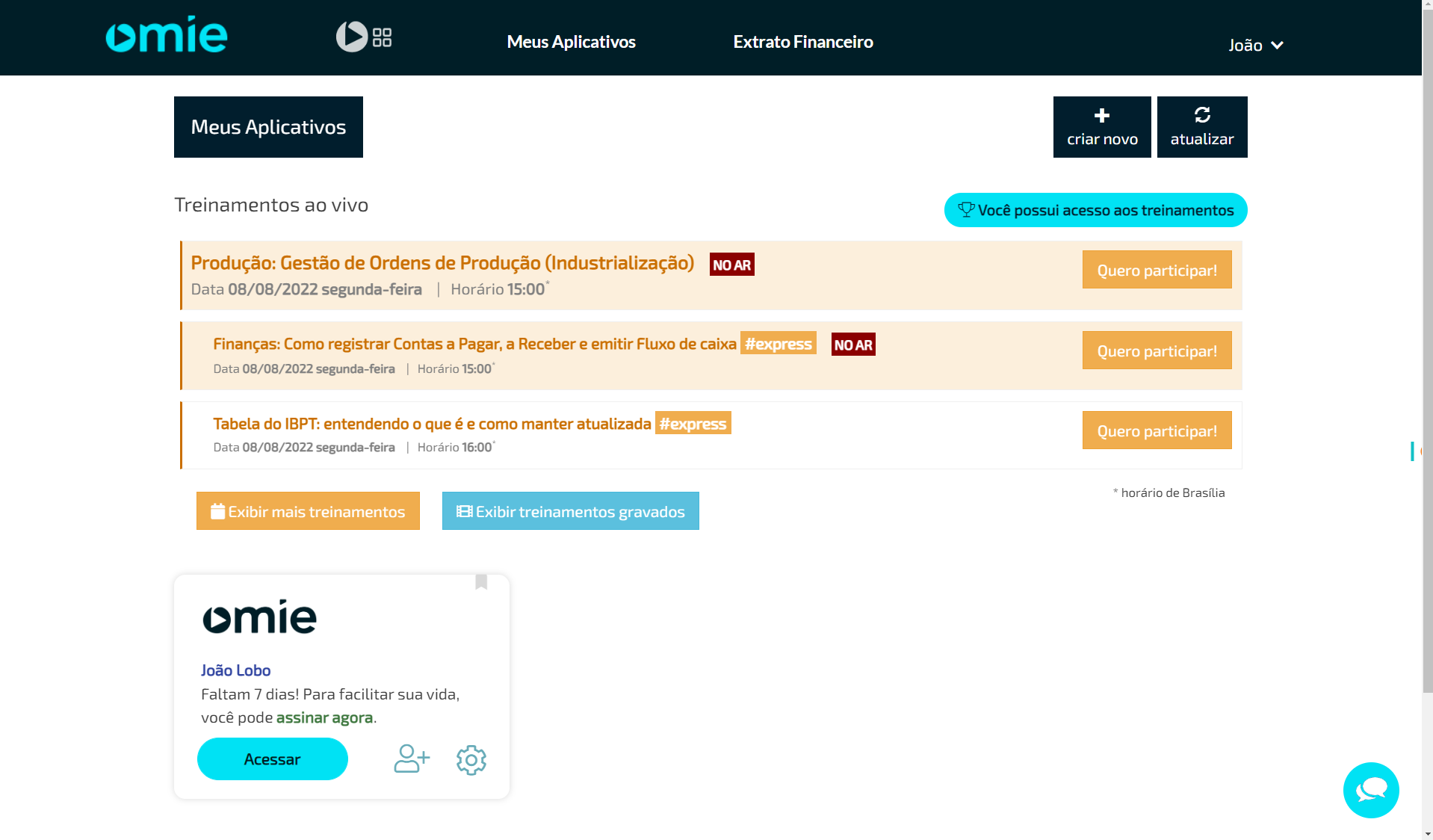 Omie – Central de Ajuda | NectarCRM